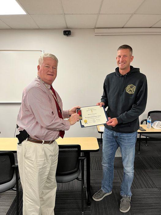 Chief 12- Glenn Ruch receives award - Carroll County Volunteer ...